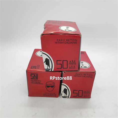Jual Paku Beton Marabu Hitam 5cm Paku Beton 5cm Paku Beton Hitam