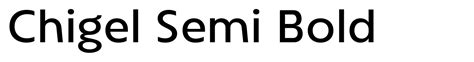 Chigel Semi Bold Font Webfont And Desktop Myfonts
