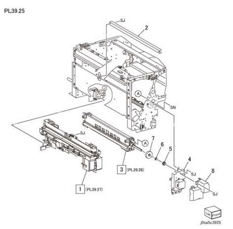Stacker Exit Roll Housing And Edge Sensor Frame For Xerox Versant 80 V180 2100 3100 Series