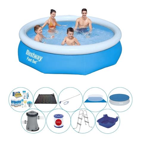 Bestway Fast Set Ronde 305x76 Cm Piscine Avec Accessoires Leroy Merlin