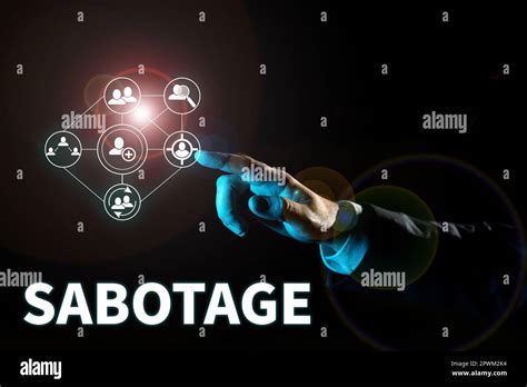 Sign Displaying Sabotage Word For Destruction Of An Employer S Tools