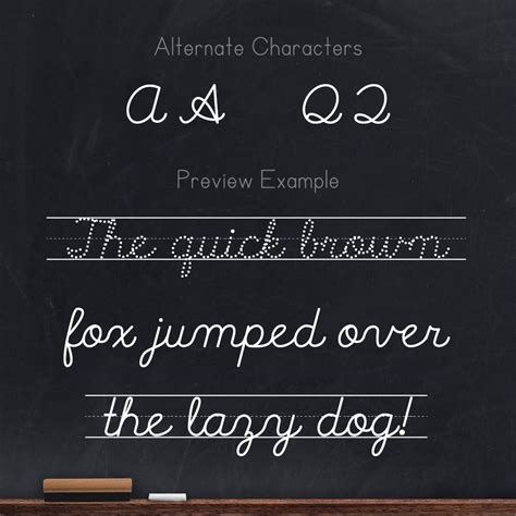 Teaching Cursive Letter Tracing Font Lewis Creative