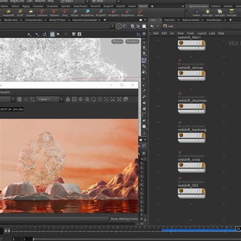 【超级会员免费】redshift For Houdini渲染器全案例实战进阶教学03 Aboutcg视频教程