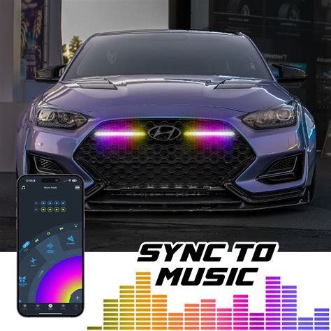 Xkmax Rgb Led Grill Light Bar W Drl And App Control Xkglow