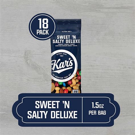 Kars Nuts Sweet N Salty Deluxe Trail Mix 18 Pack 15 Oz Individual
