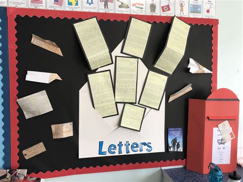 Ww2 Good Night Mr Tom Board Ks2 Year 6 Letters Classroom Displays Ks2 Classroom Displays