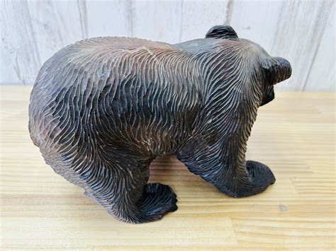 北海道 木彫り 熊 木製 民芸品 アイヌ クマ オブジェ インテリア 置物 SA 0120w120 中古 のヤフオク落札情報