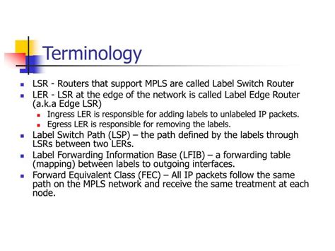 Ppt Multi Protocol Label Switch Mpls Powerpoint Presentation Id