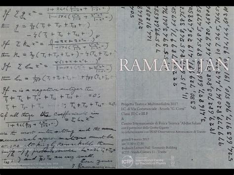 Free Video School Play Based On Ramanujan From Ictp Mathematics Class Central
