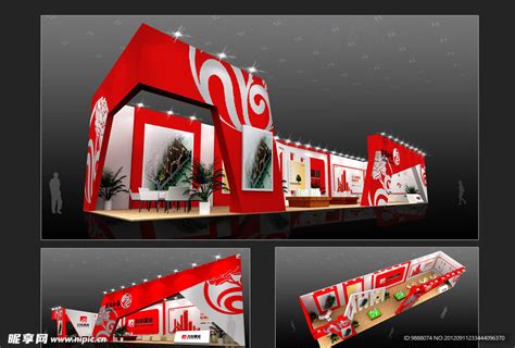 房展设计设计图 展示模型 3D设计 设计图库 昵图网