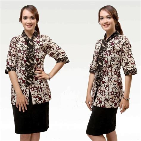 Model Atasan Batik Wanita Semi Formal Thegorbalsla