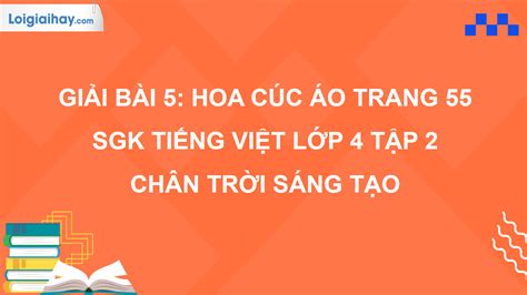 Bài Hoa cúc áo trang SGK Tiếng Việt tập Chân trời sáng tạo Tiếng Việt Chân trời