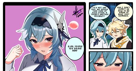 Genshin Impact Aether Genshin Impact Eula Eula Goes On A Date 9