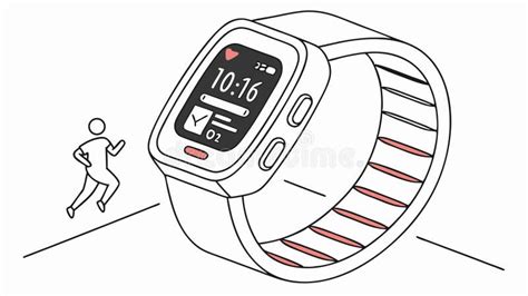 Smartwatch Illustration Wearable Tech And Modern Device Vector Design Generative Ai Stock