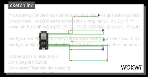 5 Secuenciador 3a Clase Wokwi Esp32 Stm32 Arduino Simulator