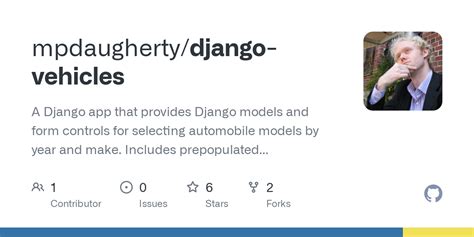 GitHub Mpdaugherty Django Vehicles A Django App That Provides Django Models And Form Controls