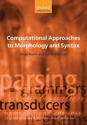COMPUTATIONAL APPROACHES TO MORPHOLOGY Merlin Library Online Bookshop
