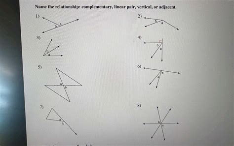 Name The Relationship Complementary Linear StudyX