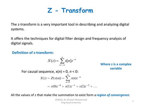 Reference For Z And Inverse Z Transform Pdf Science
