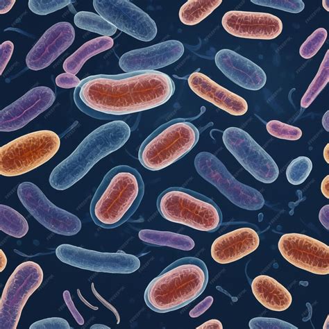 Bacterial Flagella Containing Different Arrangements Of Flagella Premium Ai Generated Image