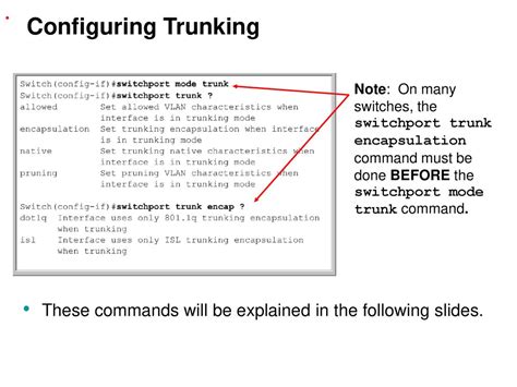 Switch Port Mode Trunk Encapsulation At Quyen Elliott Blog