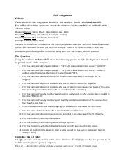 Sql Take Home Pdf Sql Assignment Schema The Relations For This