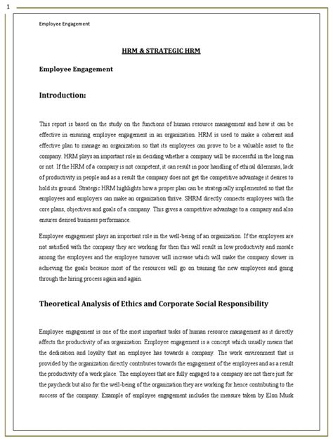 Emloyee Engagement Pdf Human Resource Management Employment