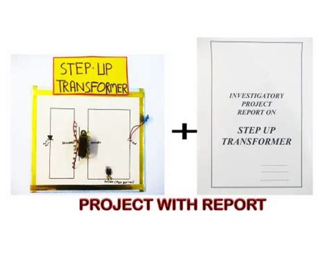 Step Up Transformer Physics Investigatory Project Model With Printed
