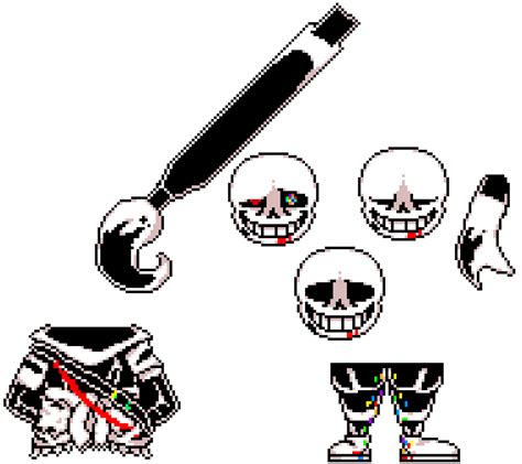 Ink Sans Sprite Sheet Phase 3 By Ayron83 On Deviantart