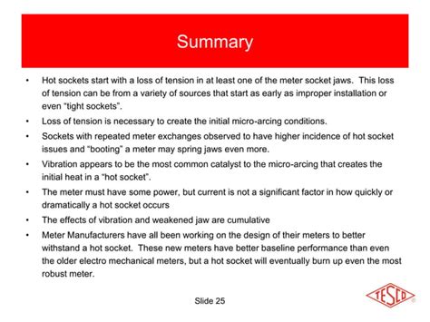Safety Topics Hot Socket Issues Causes And Best Practices Ppt