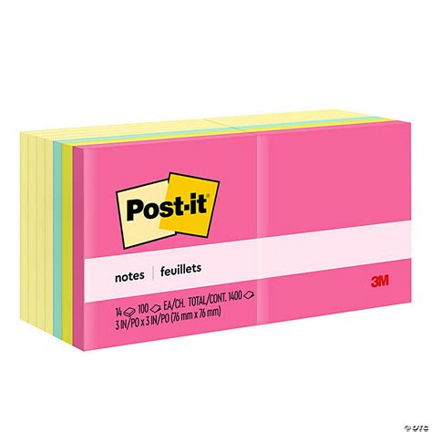 Post It Notes Value Pack In X In Canary Yellow And Poptimistic Collection Pads