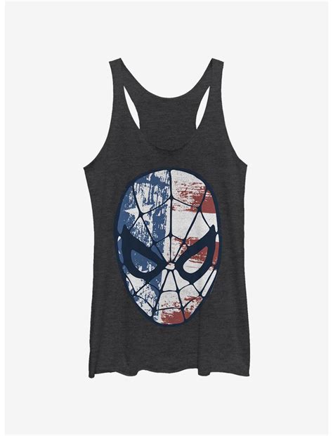Marvel Spider Man Spidey Americana Girls Tank Black Hot Topic