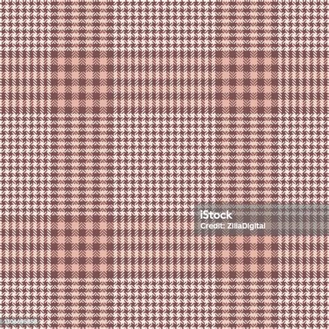 장밋빛 핑크의 격자 무늬 글렌 스프링 재킷 코트 스커트 바지 다른 봄 가을 캐주얼 패션 패브릭 디자인에 대한 매끄러운 트위드 체크 여성복 배경 벡터 그래픽 0명에 대한 스톡