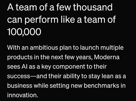 Moderna And Openai Partner To Accelerate The Development Of Life Saving