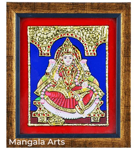 Mangala Art Lakshmi Tanjore Acrylic Base Painting Mangala Arts