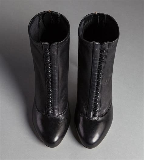 Dolce And Gabbana Stretch Nappa Leather Bette Lace Up Boots Shoes Post