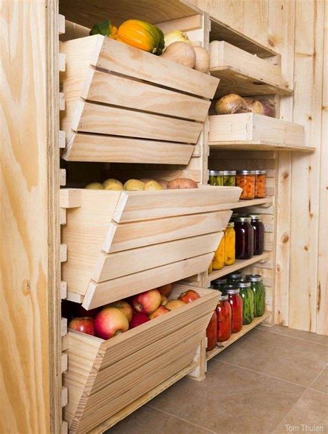 Arredare la cantina Rangement légumes Caveau à légumes Amenagement