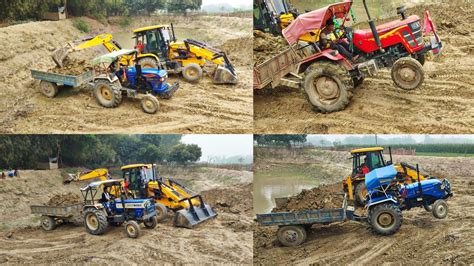 Part 1 Over Load Tractor Stunt Mahindra Swaraj Sonalika Eicher
