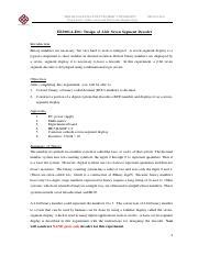 Lab Seven Segment Display Pdf The Hong Kong Polytechnic University Department Of