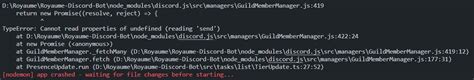Guildmembermanager Fetch Error Issue Discordjs Discord Js