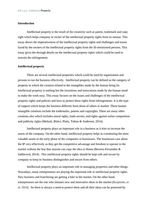Issues And Challenges Faced By Entrepreneurs In Intellectual Property