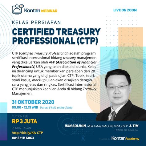 Kelas Persiapan Ujian Sertifikasi Internasional Certified Treasury