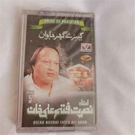 Nusrat Fateh Ali Khan Volume 5 Sonic Cassette Audio Tape Rare £1200