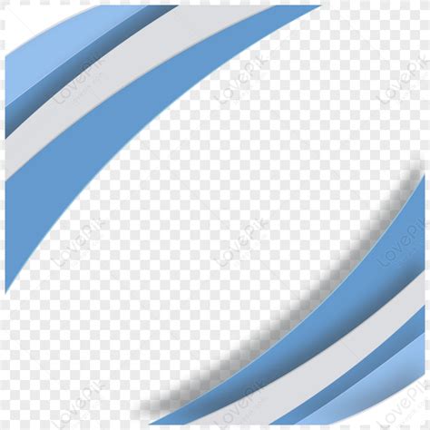미니멀리스트 블루 비즈니스 테두리 일러스트하얀푸른플랫 Png 일러스트 무료 다운로드 Lovepik