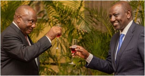 In Photos William Ruto Throws Cyril Ramaphosa Glorious Party At State