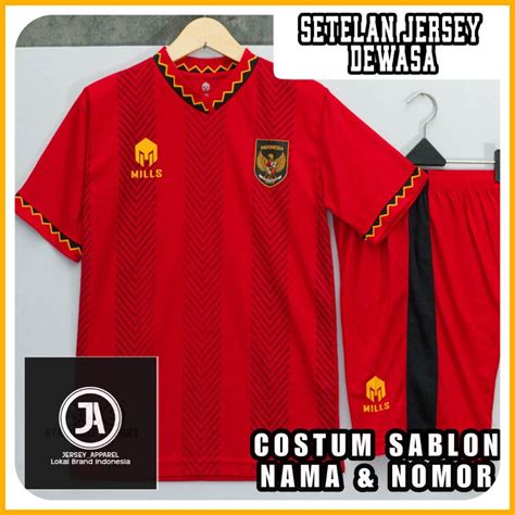 Jual Setelan Jersey Costum Nama Nomor Punggung Timnas Seagames Sea Games Terbaru Baju