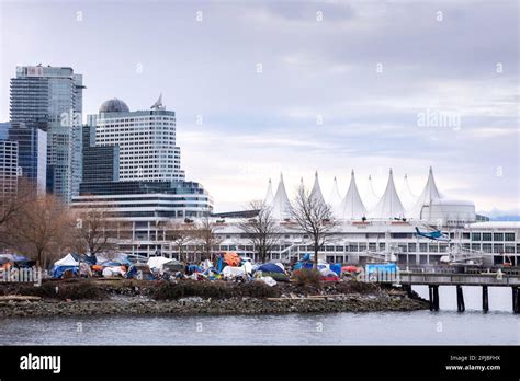 Vancouver Bc Canada Mar 21 2023 Homeless Tent City In Downtown