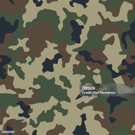 Latar Belakang Pola Kamuflase Ilustrasi Vektor Camo Mulus Gaya Pakaian