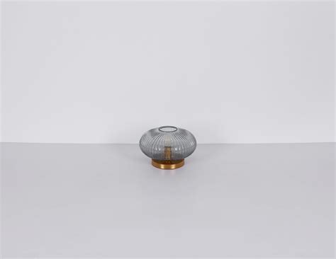 Globo Normy Smoked Glass Table Lamp Living Lights