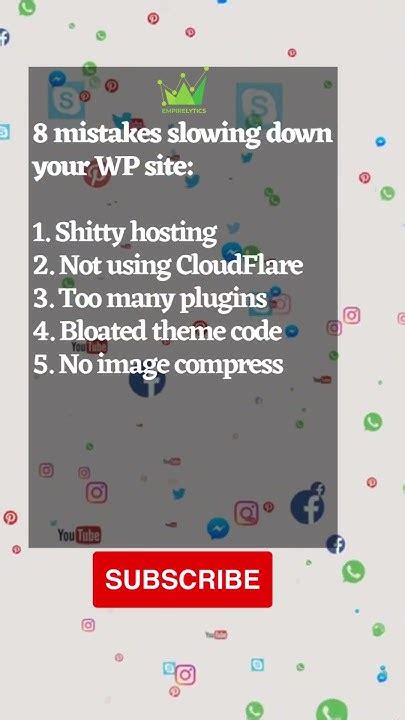 Fix Your Slow Wordpress Site 8 Common Mistakes To Avoid Shorts